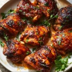 Oven-Baked BBQ Chicken Thighs